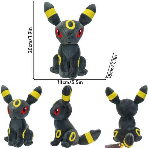 (Umbreon 2) 9 Styles Pokemon Umbreon Kawaii Soft Plush Toys Cute Anime ...