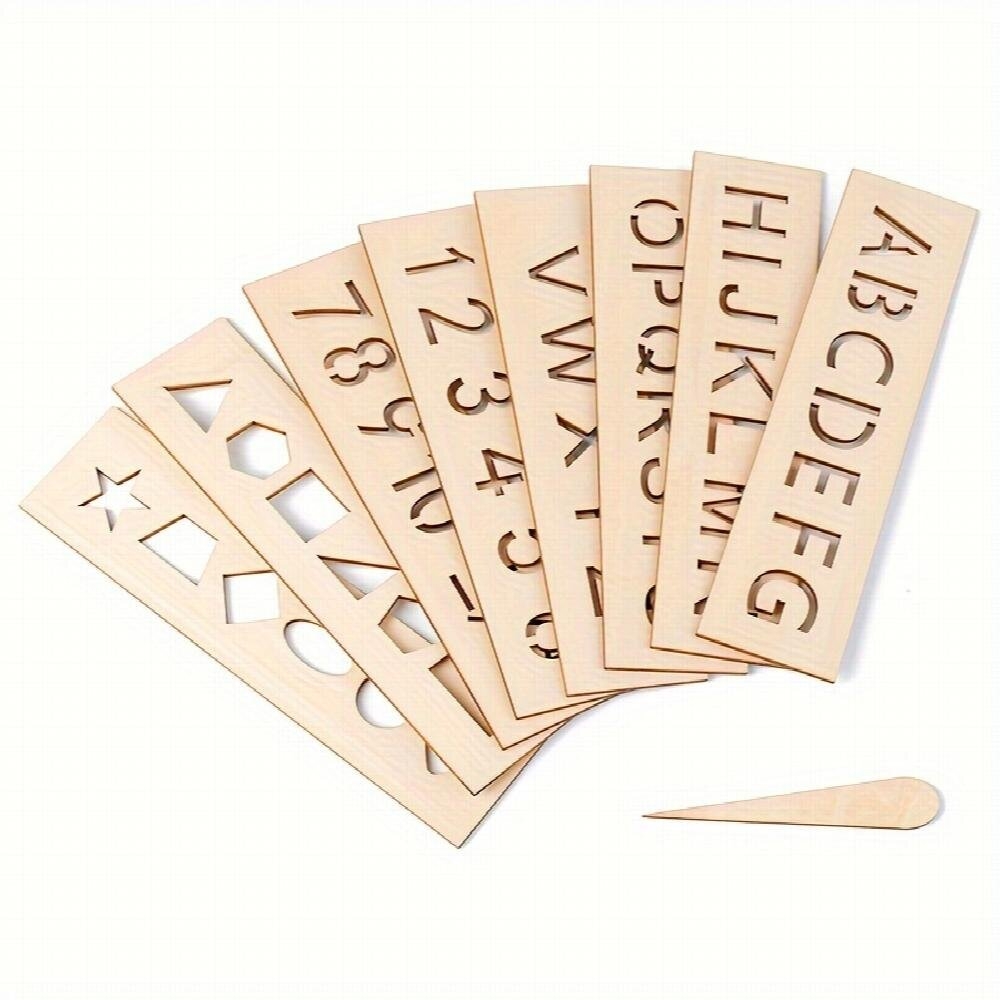 Montessori Wooden Letters Writing Practice Grooved Board Kids Early ...