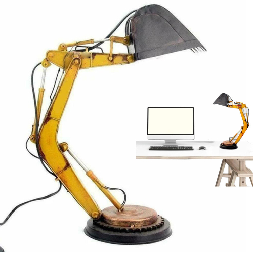 Digger Desk Lamp Movable Table Lamp LED - Unique Excavator Desk Lamp ...