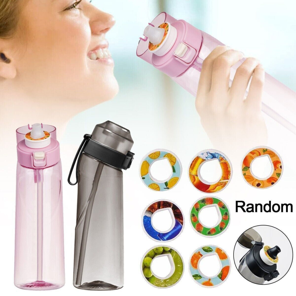(Blue Purple) 650Ml Air up Water Bottle with 7 Fruit Fragrance Bottle ...