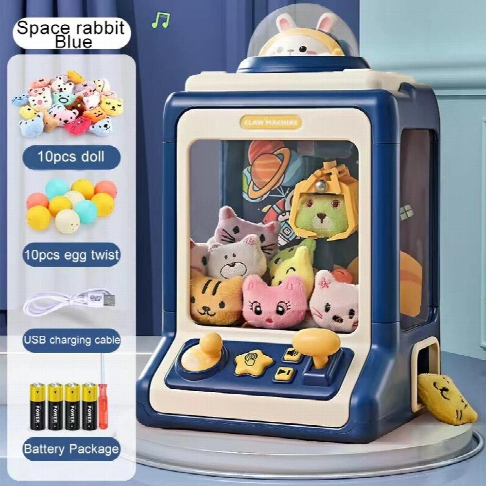 Cartoon Automatic Doll Machine Portable Mini Claw Catch Toy Crane ...