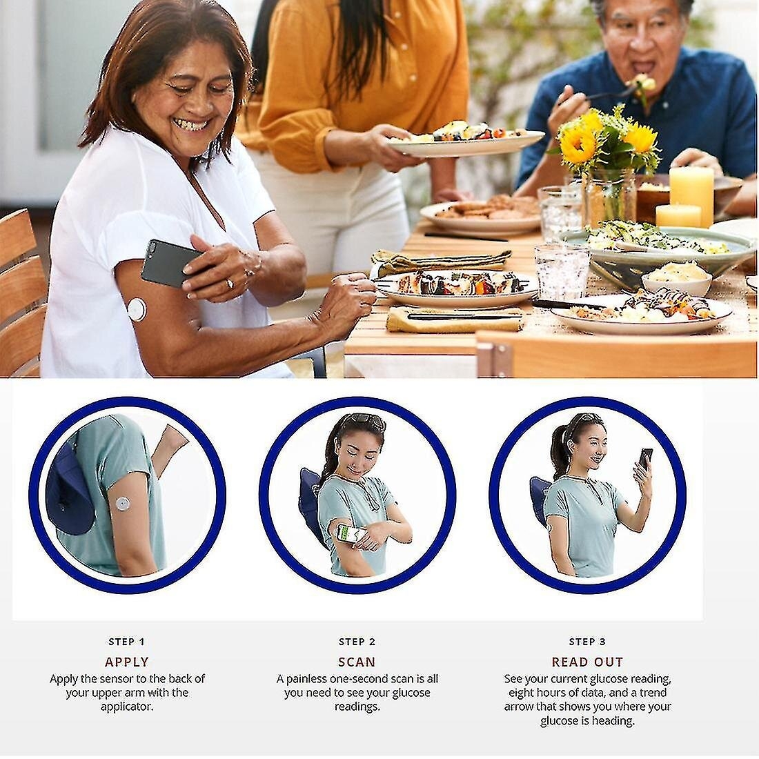(Reader x1) Freestyle Libre 24-hour Real-time Monitoring Blood Glucose ...