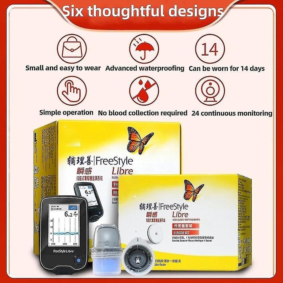 (Reader x1) Freestyle Libre 24-hour Real-time Monitoring Blood Glucose ...
