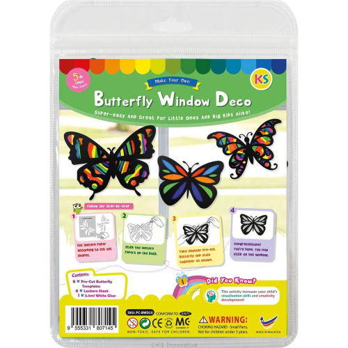 Butterfly Stained Glass Paper Craft Kit on OnBuy