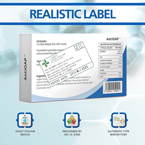 Funny Rude Pill Tablets Box Oldgitamol Prank with Jelly Beans Sweets on ...