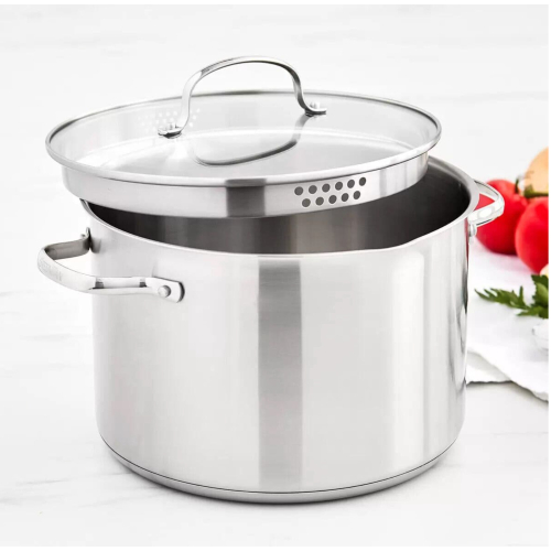 Greenpan Stainless Steel Stockpot with Lid 26cm / 8L on OnBuy
