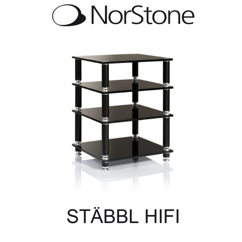Norstone Stabbl HiFi AV Unit Rack Modular Audiophile Stand Black ...