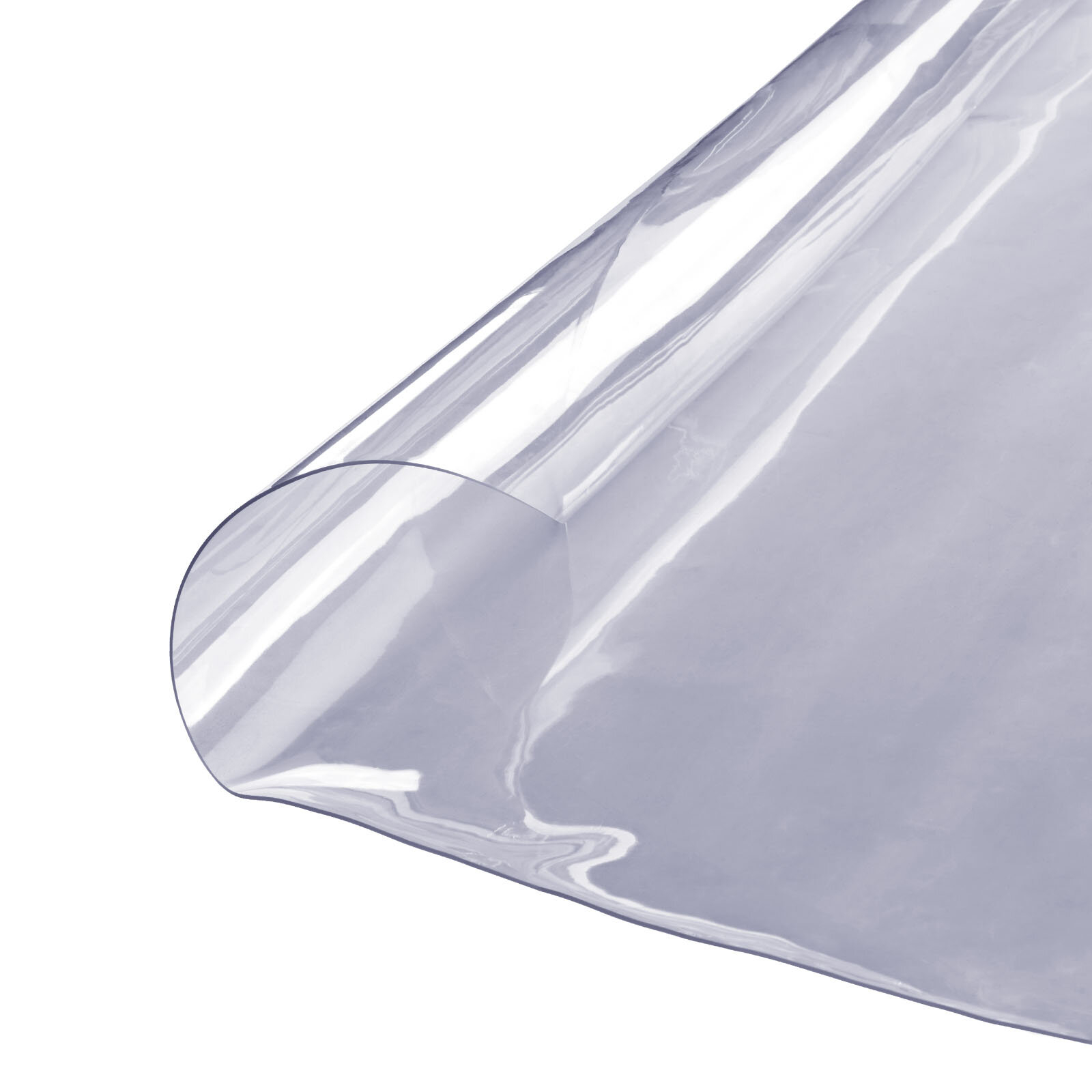 VEVOR PVC Table Protector 42 Inch Round Clear Plastic Desk Protector 1. ...