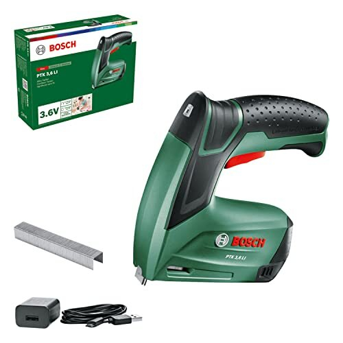 Bosch Home and Garden Cordless Staple Gun PTK 3,6 LI integrated ...