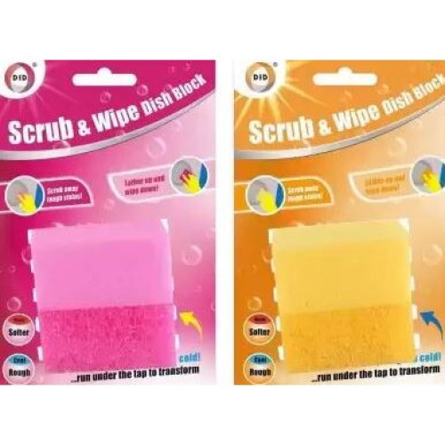 2 x Scrub & Wipe Dish Block on OnBuy