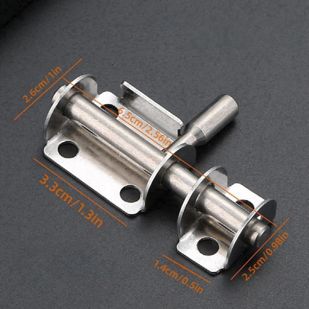 2pcs Stainless Steel Door Latch Bolts Sliding Lock Barrel Bolt Safety ...