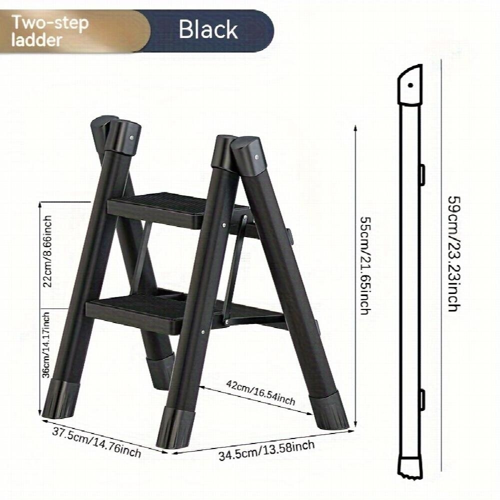 1pc Household Folding Ladder Telescopic Small Lightweight Two step ...