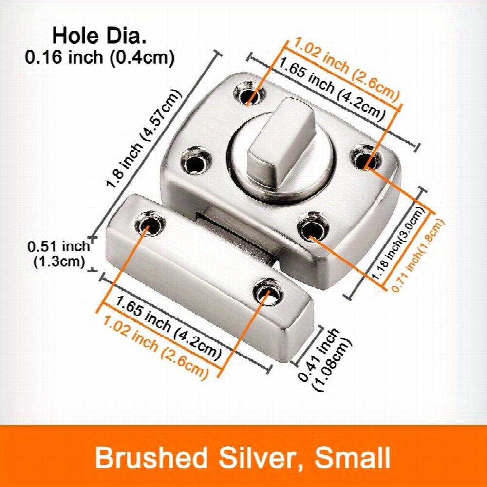 1pc Home Security Door Lock Rotate Bolt Latch Gate Latches Door Slide ...