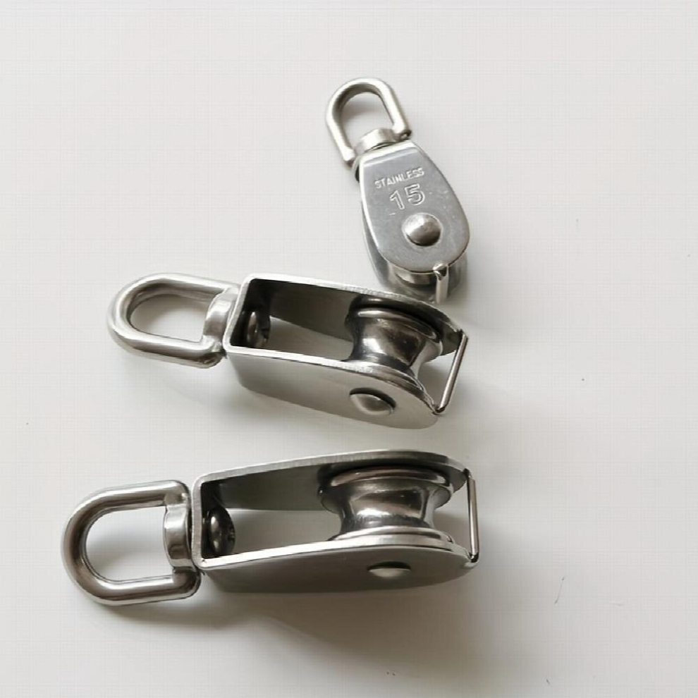 1pc Lifting Pulley Lifting Ring Wire Rope Pulley U shaped Pulley Wire ...