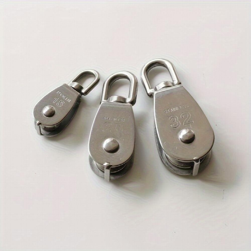 1pc Lifting Pulley Lifting Ring Wire Rope Pulley U shaped Pulley Wire ...