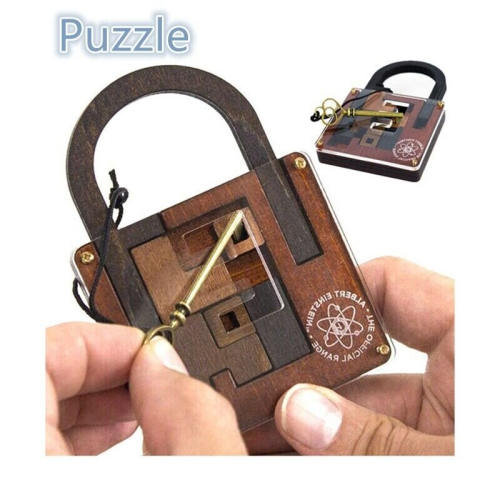 The Einstein Collection Lock Puzzle -Tricky padlock brain game - 3D ...