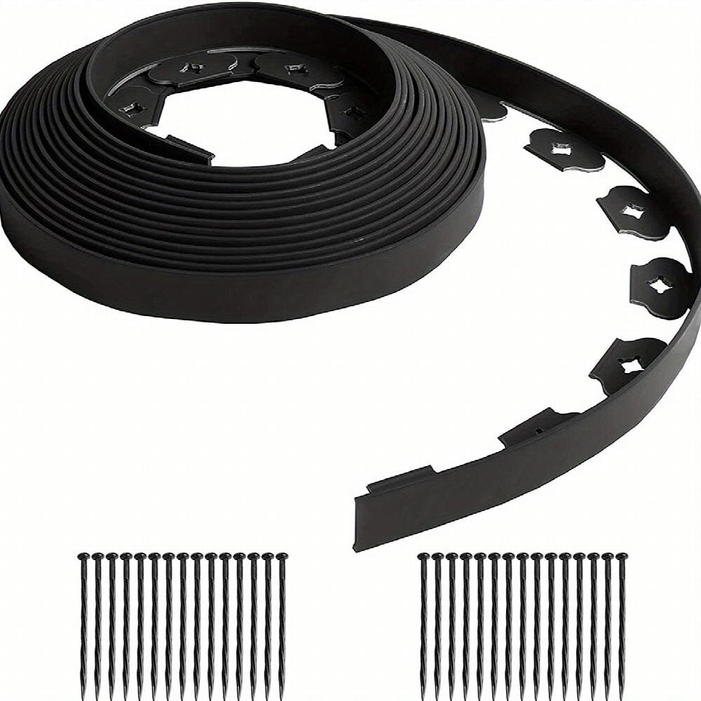 1pc Flexible Plastic Lawn Edging Plastic Garden Grass Lawn Edge Lawn ...