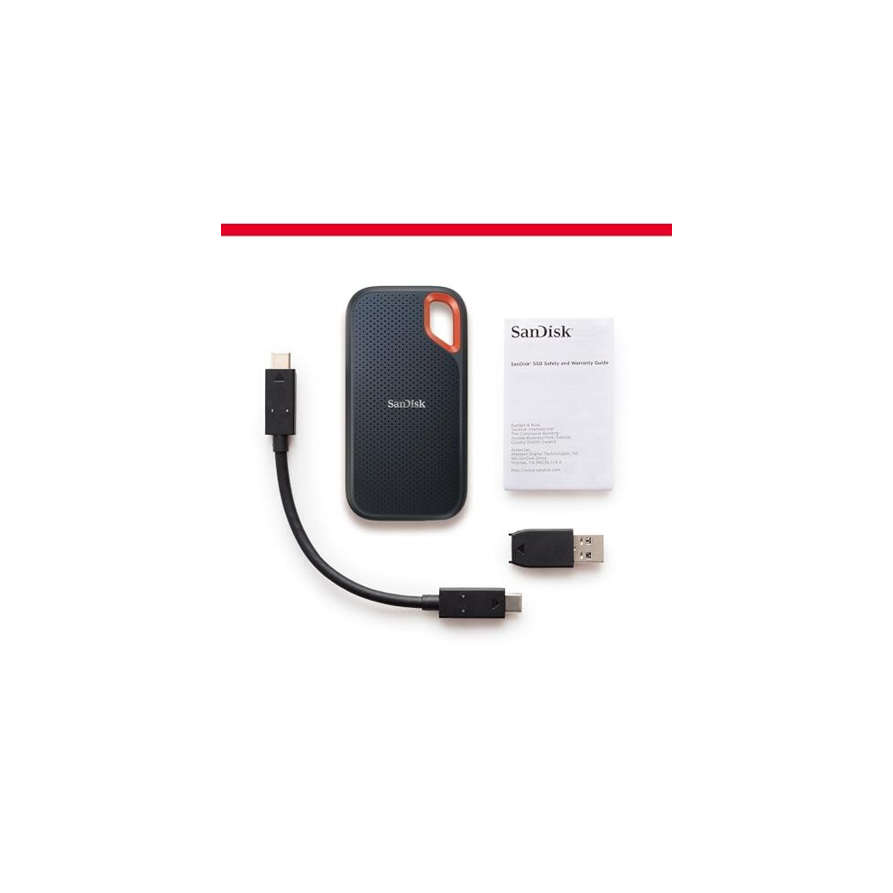 SanDisk 2TB Extreme Portable SSD, USB-C USB 3.2 Gen 2, External NVMe Solid State Drive, up to ...