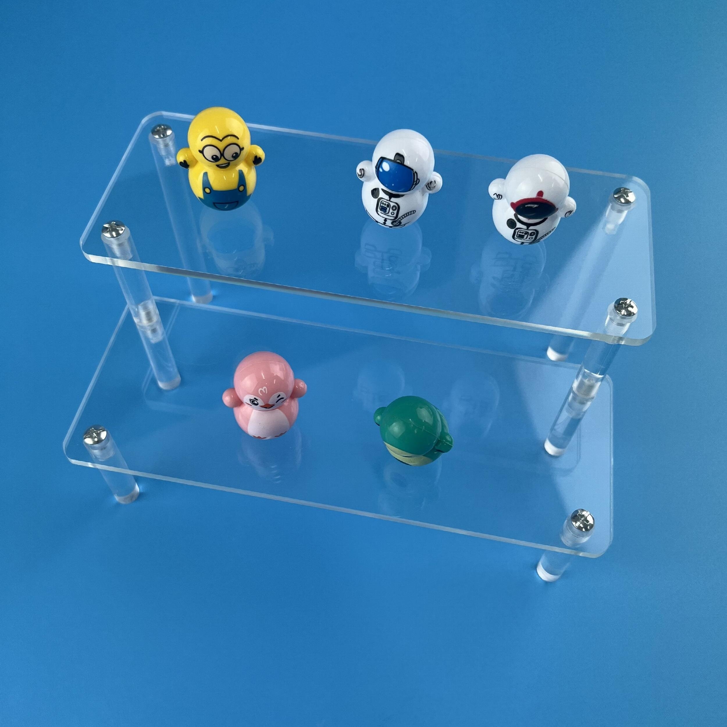 1pc Acrylic Display Risers Clear Shelf 2 3 4 Tier Cupcake Display Stand ...