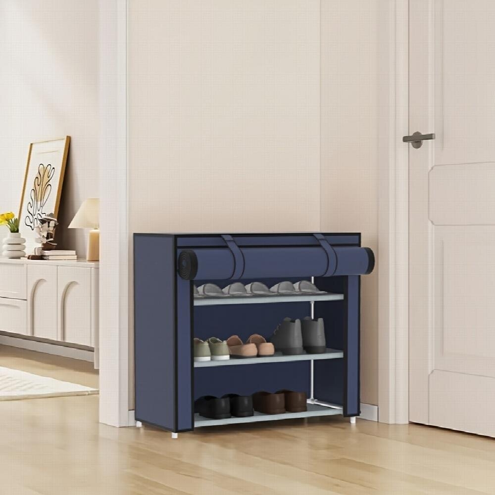 1pc Layers Portable Shoe Rack Foldable Vertical Shoe Rack With ...