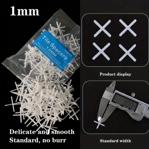 100pcs Tile Spacer Cross Plastic Tile Ceramic Gap Locator Leveler ...