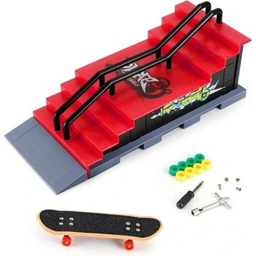 Finger Skateboard Ramp Set Mini Desktop Skate Training Props Toys for ...