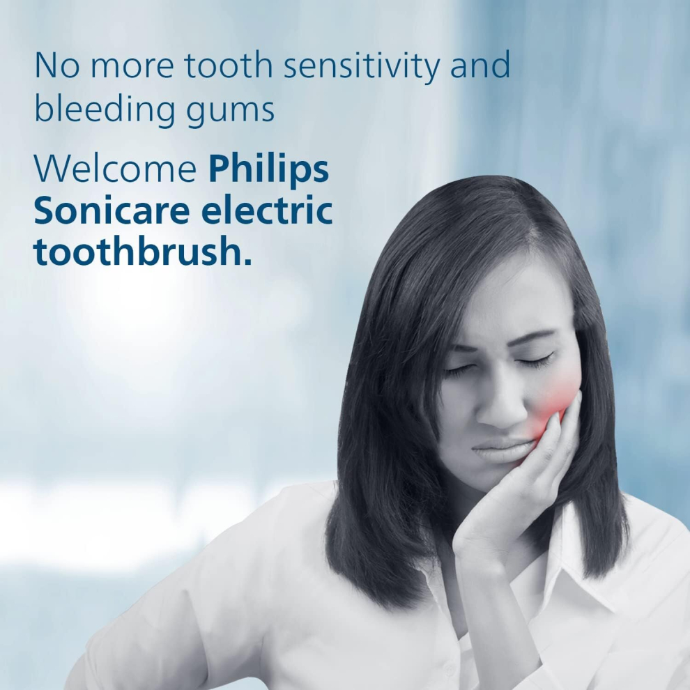 Philips Sonicare 1100 Series Sonic Electric Toothbrush - White on OnBuy