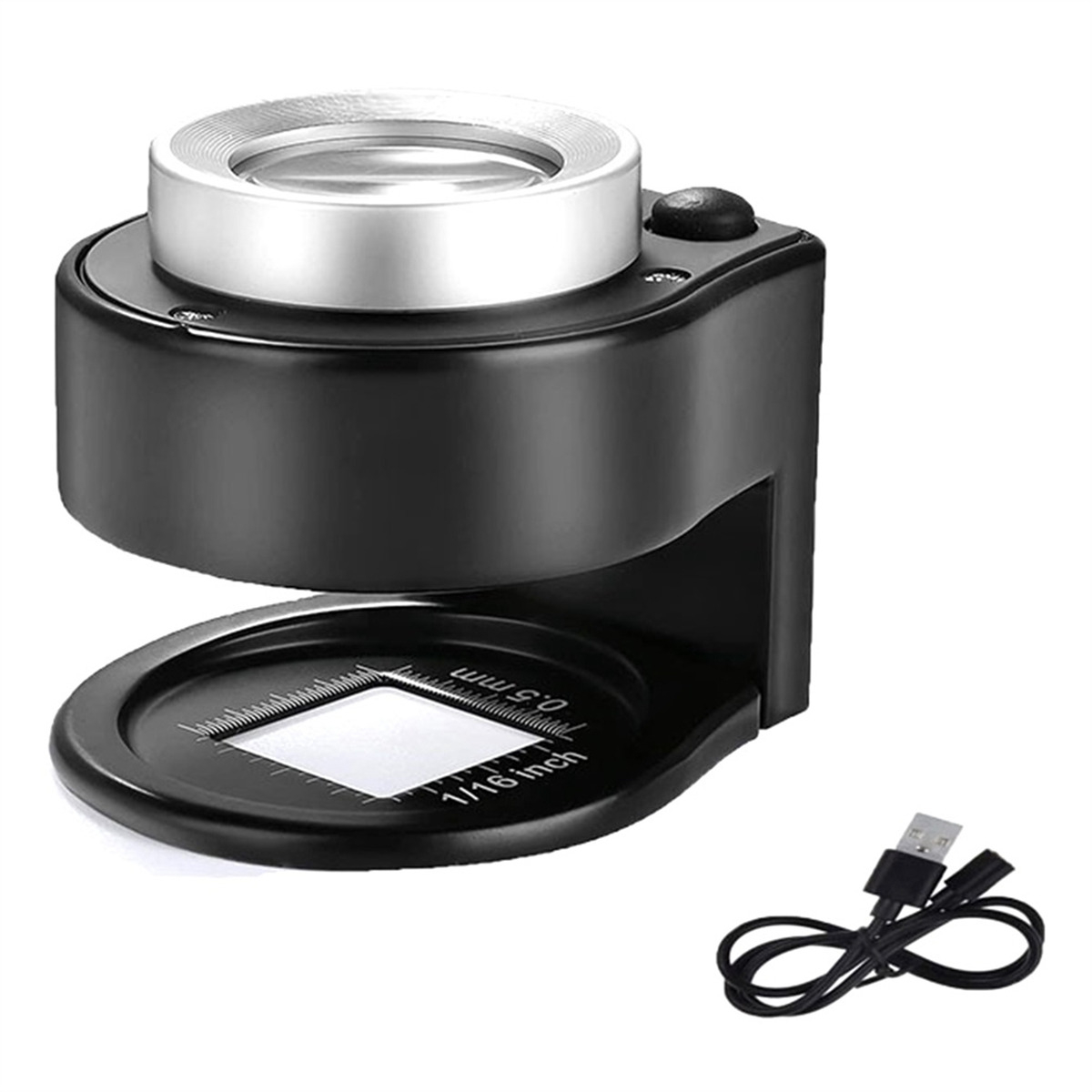 60X Double Layer Optical Magnifying Glass 395Nm Handheld Magnifier on OnBuy