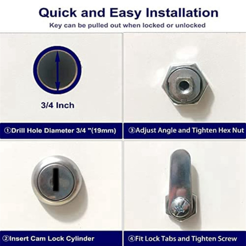 6 Pcs Mailbox Lock, 5/8Inch Cabinet Locks and Cam Locks on OnBuy