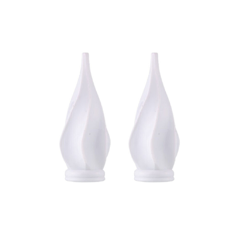 (Spiral - 2 x Finials, White (Plastic Spiral Finials)) Lister ...