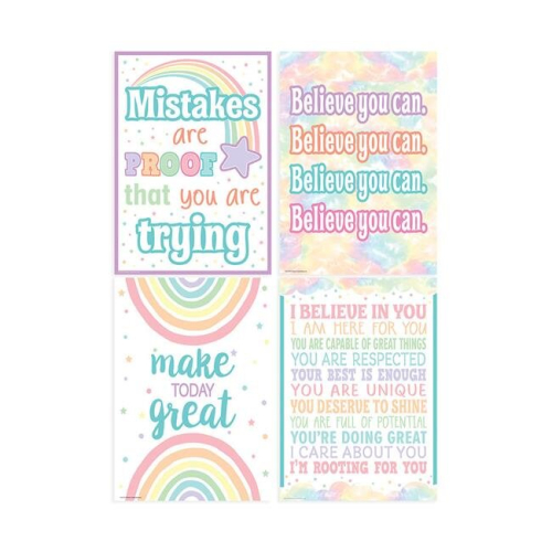 Teacher Created Resources TCR2088703 Pastel Pop Positive Poster Set - 4 ...