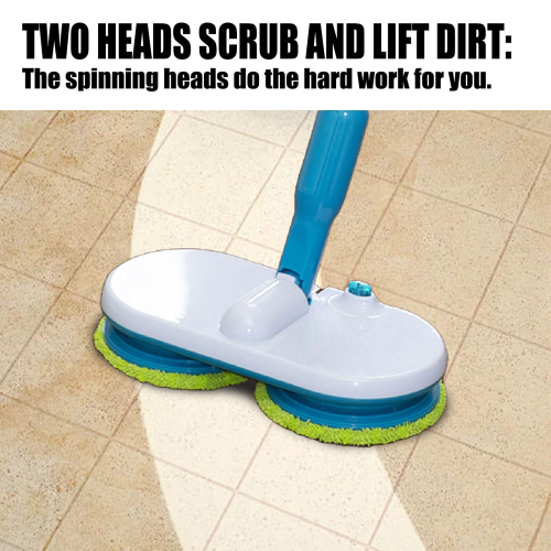 Cordless Electric Mop with Rotating Mop Pad，Microfiber Mop Pads And ...