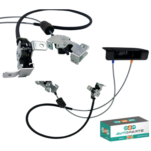 REAR DOOR LOCK LATCH UPPER LEFT ROOF & LOWER CABLE HANDLE FORD TRANSIT ...