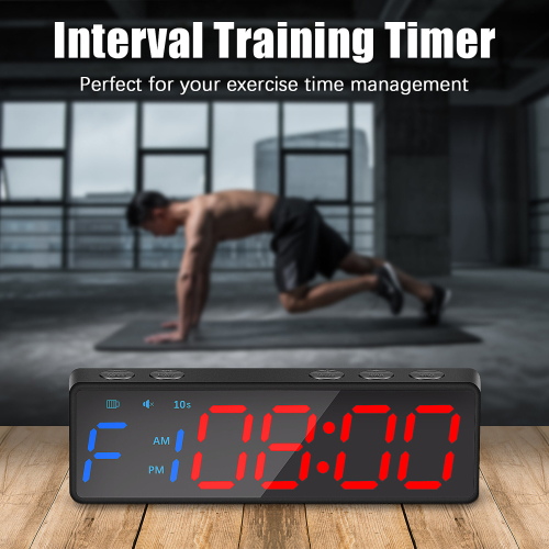 Portable Gym Timer Interval Timer Workout Fitness Clock Countdown,(B ...
