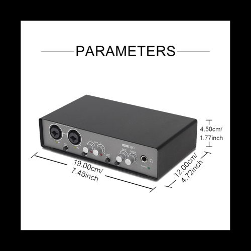 Audio Interface Sound Card 24-Bit/192KHz AD Converter on OnBuy