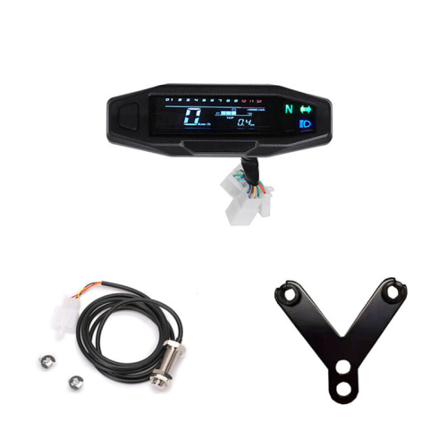 Motorcycle LCD Speedometer Mini Meter Odometer Electric Injection on OnBuy