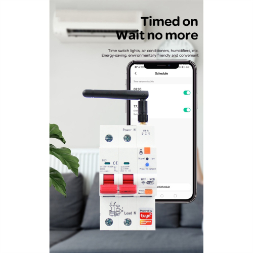 Tuya Smart WiFi RS485 2P RCBO Breaker Prepaid Meter Timer Protector on ...