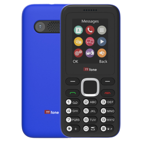 TTfone TT150 BLUE Unlocked Basic Mobile Phone with Bluetooth, Long ...