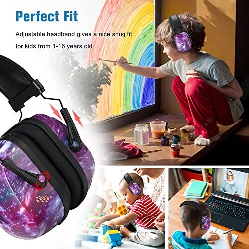 Kids Ear Defenders Children Autism Noise Cancelling Headphones for ...