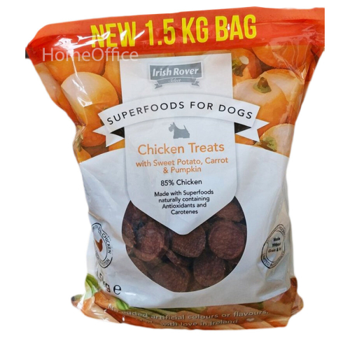 1.5Kg Irish Rover Dog Treats Chicken Meat Treats Chicken Sweet Potato ...
