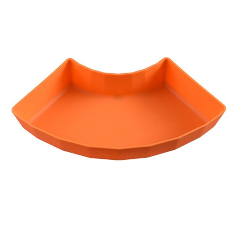 Japanese Family Bone Spitting Plate Plastic Snack Plate Orange 18cm on ...