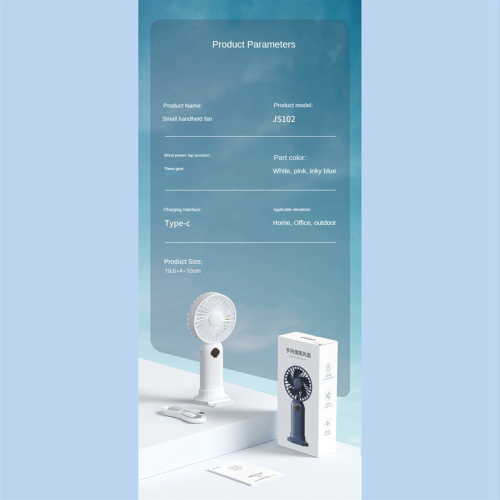 Portable Handheld Fan USB Mini Fan-White on OnBuy