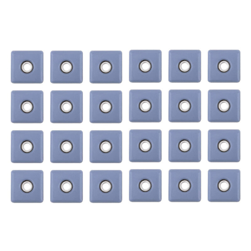 24Pcs 30mm Square Chair Leg Protectors Furniture Glide Pads on OnBuy