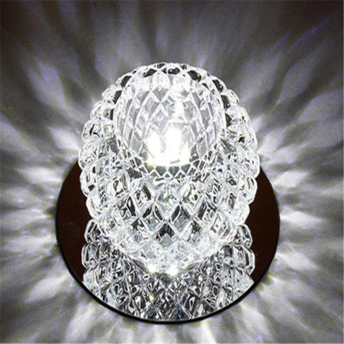 (Silver, B-White light) Modern Creative LED Crystal Ceiling Light ...