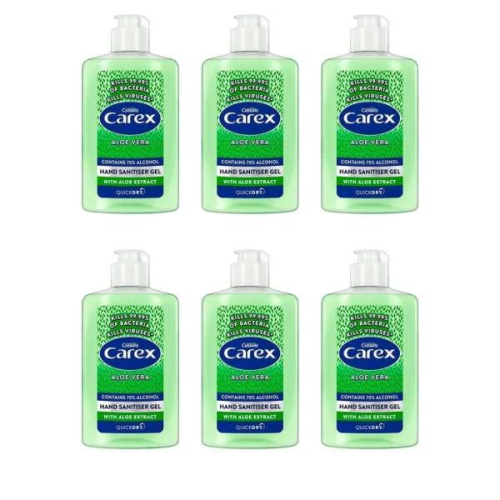 Carex Aloe Vera Anti Bacterial Hand Sanitiser Gel Family Size, 300ml ...