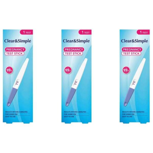 Clear and Simple Pregnancy Test Kit (Pack of 3) on OnBuy