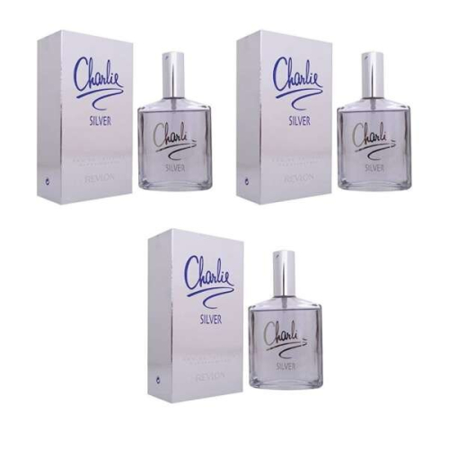 Charlie Silver Eau de Toilette 100ml Spray (Pack of 3) on OnBuy