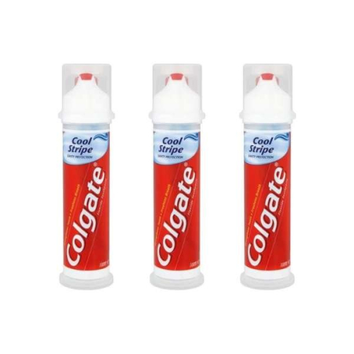 Colgate Triple Cool Stripe Toothpaste Pump (100ml) (Pack of 3) on OnBuy