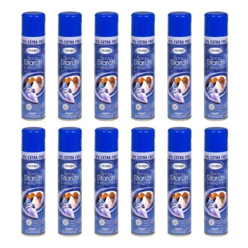 Charm spray Starch & Easy Iron 330ml (Pack of 12) on OnBuy