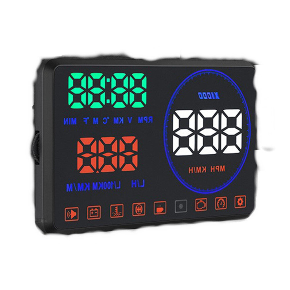 M9 HUD 5.5 inch Car Head Up Display with OBDII & EUOBD System, Speed ... M9 HUD 5.5 inch Car Head Up Display with OBDII & EUOBD System, Speed ...